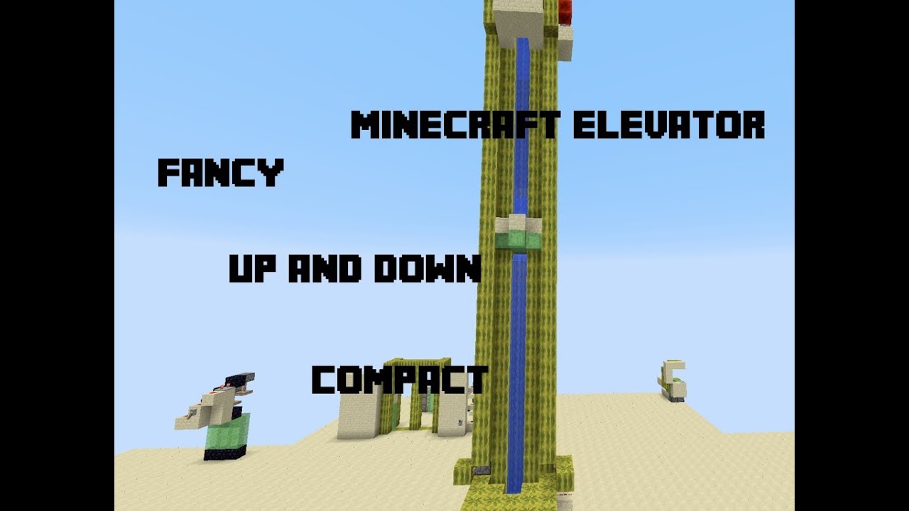 MINECRAFT FANCY UP AND DOWN PISTON CAR ELEVATOR 1.8 - YouTube