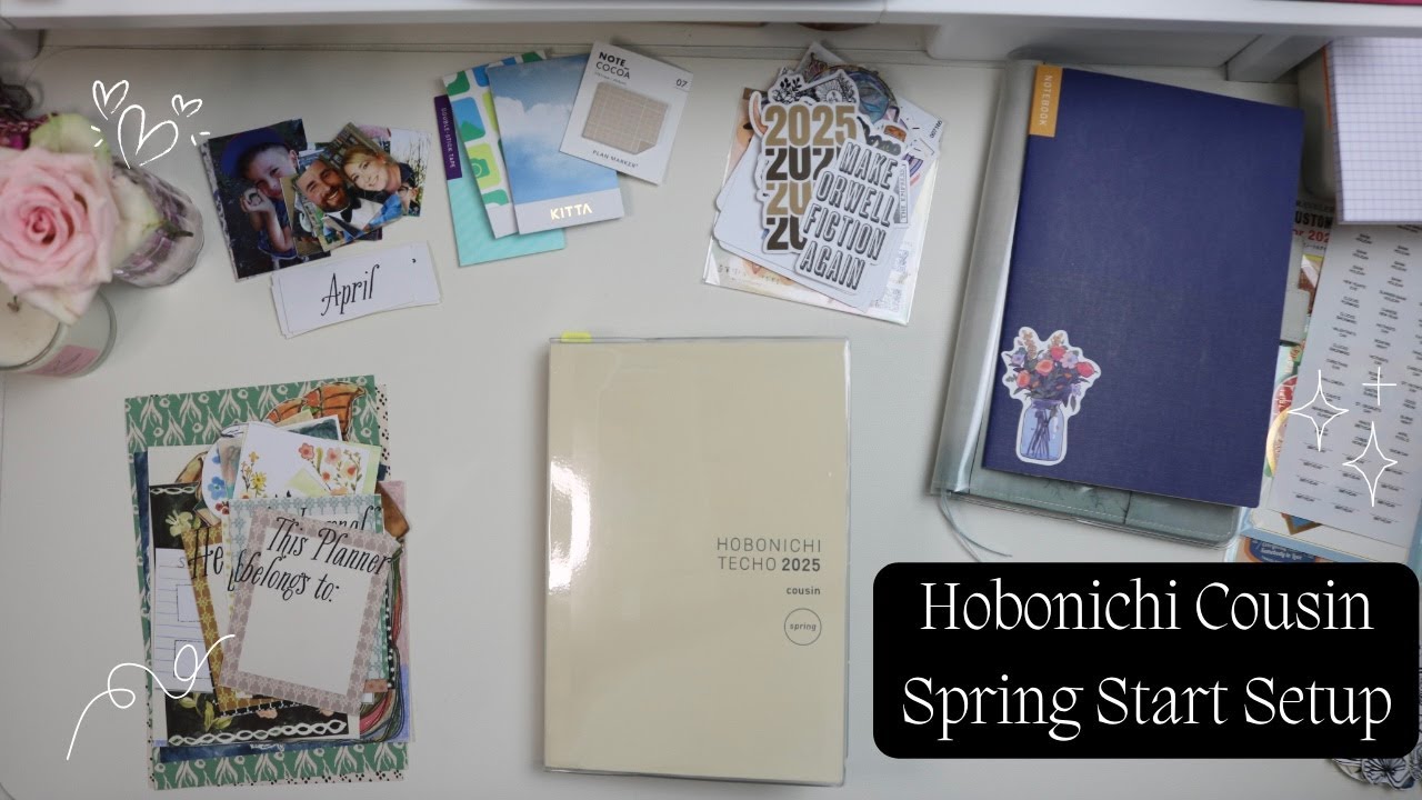 Hobonichi Cousin Spring Start Setup | Part 1 - YouTube