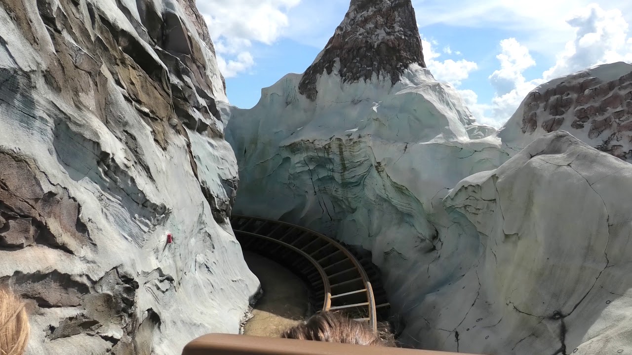 Expedition Everest rollercoaster onride at Disney's Animal Kingdom ...
