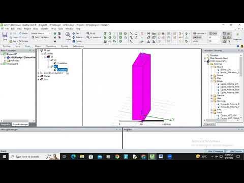 Rectangular wave Guide design using HFSS part 1 - YouTube