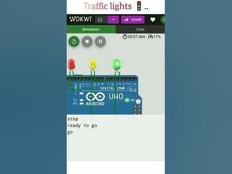 Traffic lights in wokwi - YouTube