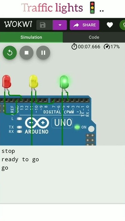 Traffic lights in wokwi - YouTube