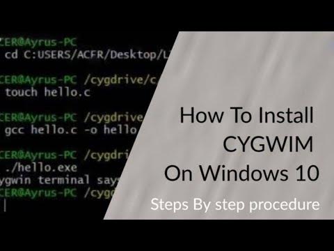 How to download and install Cygwin || وكيفيه تحميله وتثبيته Cygwin ماهو - YouTube