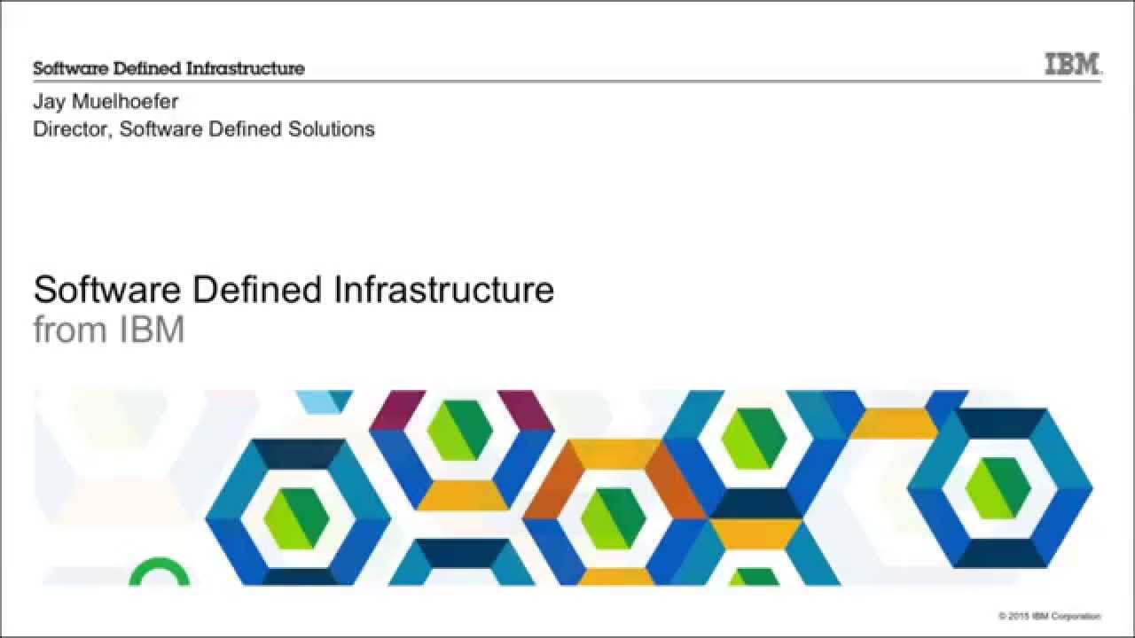 Software Defined Infrastructure - YouTube