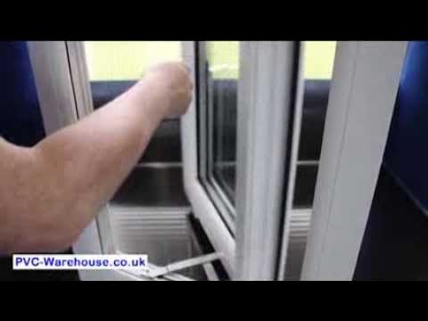 Upvc Window Demonstration showing hinge positions - YouTube