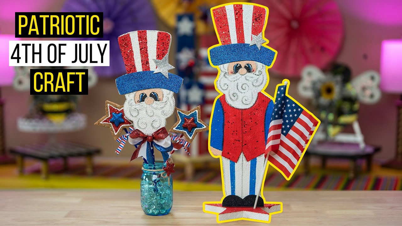 Patriotic 4th of July Craft + GIVEAWAY [FREE PATTERN in DESCRIPTION ...