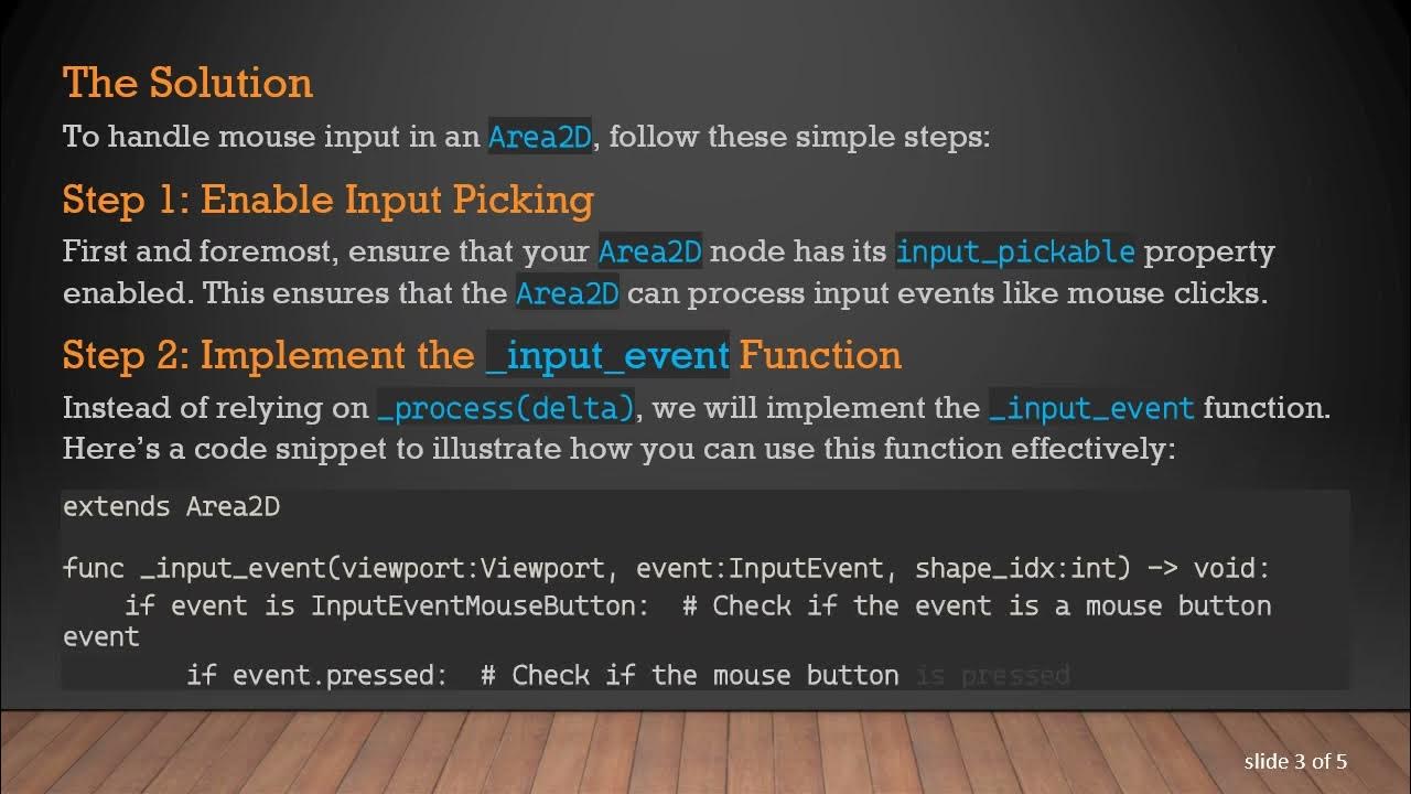 How to Detect Mouse Clicks in Area2D Using Godot 4 - YouTube