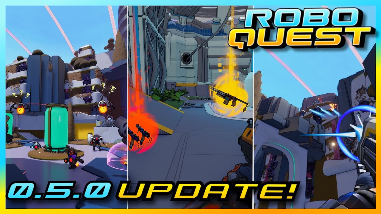 ROBOQUEST 0.5.0 UPDATE! New Level, Boss, Weapon Changes, and More ...