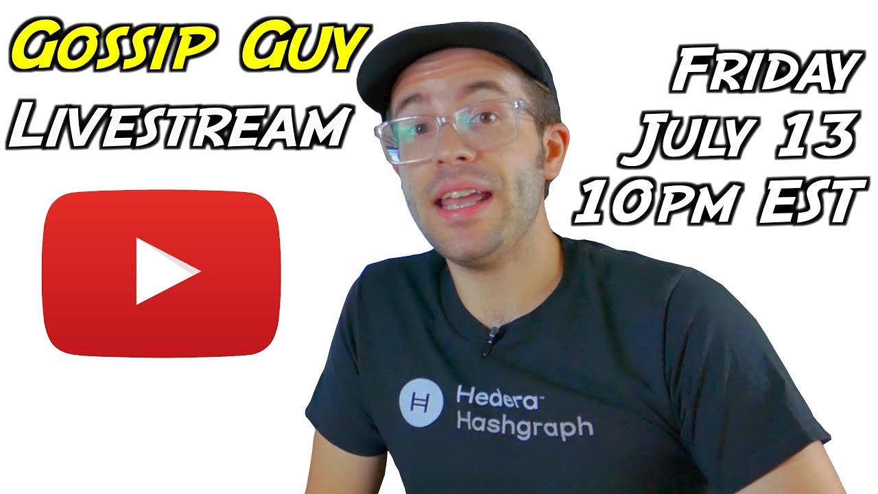 Weekly Gossip in Hashgraph - Gossip Guy Livestream Announcement - YouTube