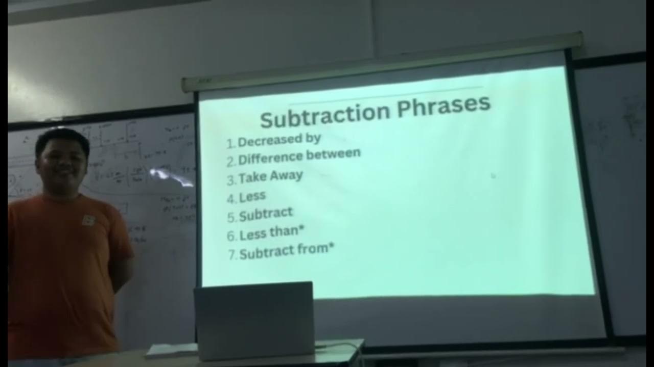 Conversion of Algebraic Expressions to English Expressions - YouTube
