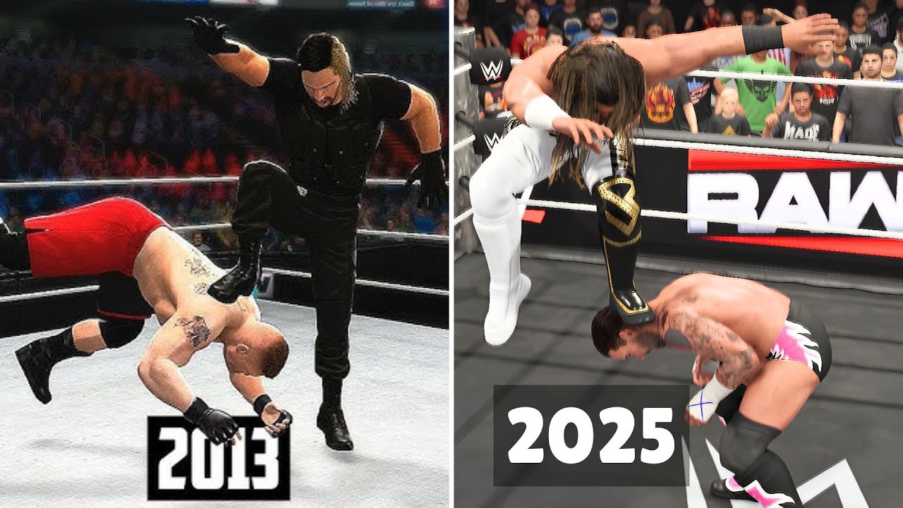 The Evolution of Seth Rollins Finisher "Curb Stomp" - WWE Games - WWE ...