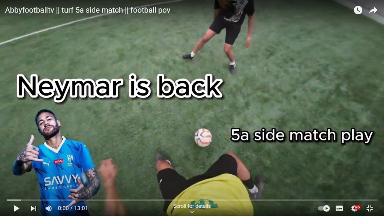 Abbyfootballtv || turf 5a side match || football pov - YouTube
