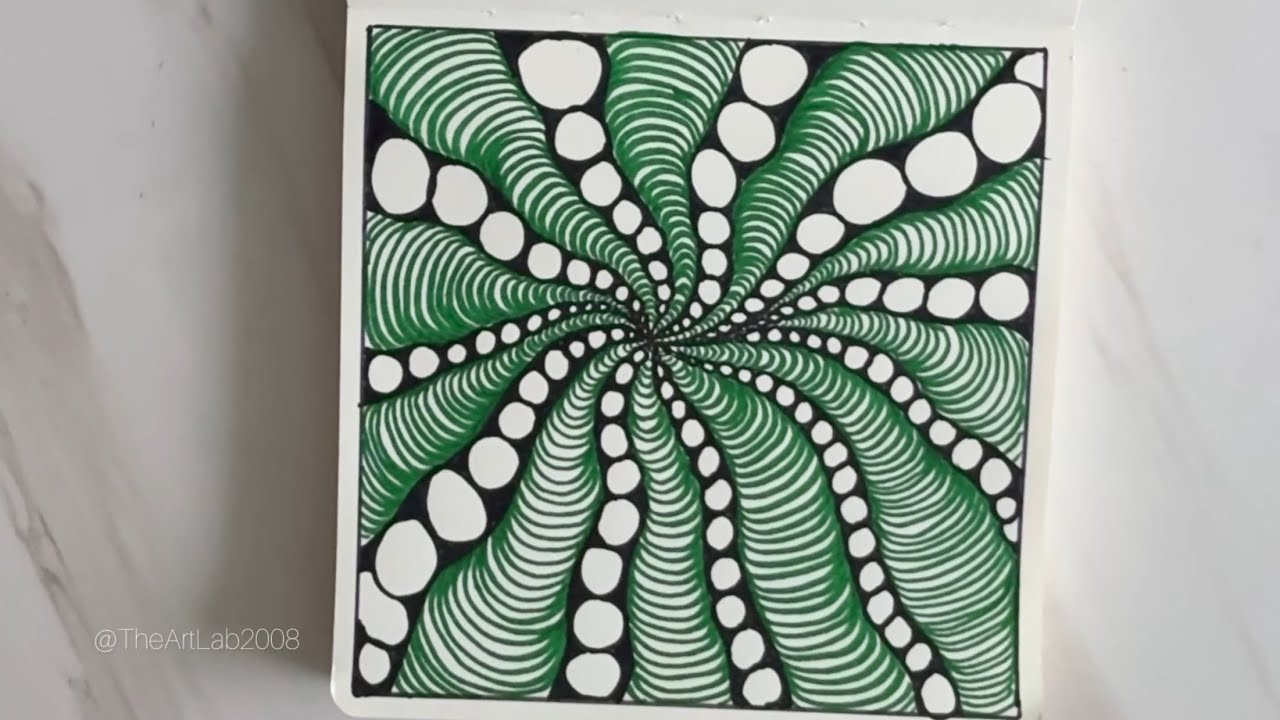 🎨 Easy Zentangle Art | Relaxing Abstract Patterns 🌀 - YouTube