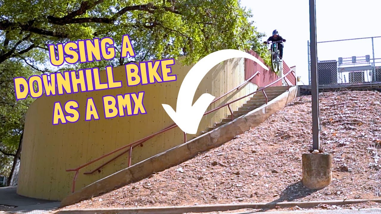 DOWNHILL BIKE - MTB STREET RIDING! - YouTube