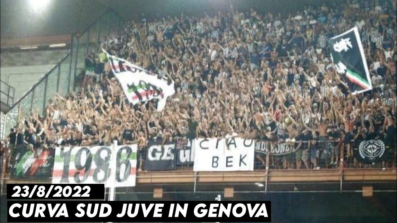 CURVA SUD JUVE IN GENOVA || Sampdoria vs Juventus 23/8/2022 - YouTube