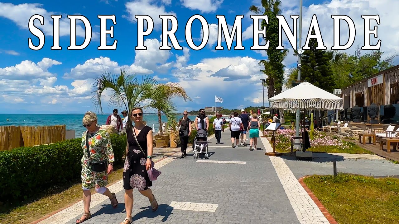 Antalya SIDE Promenade. Strand. Meer. Türkei im April #antalya #side # ...