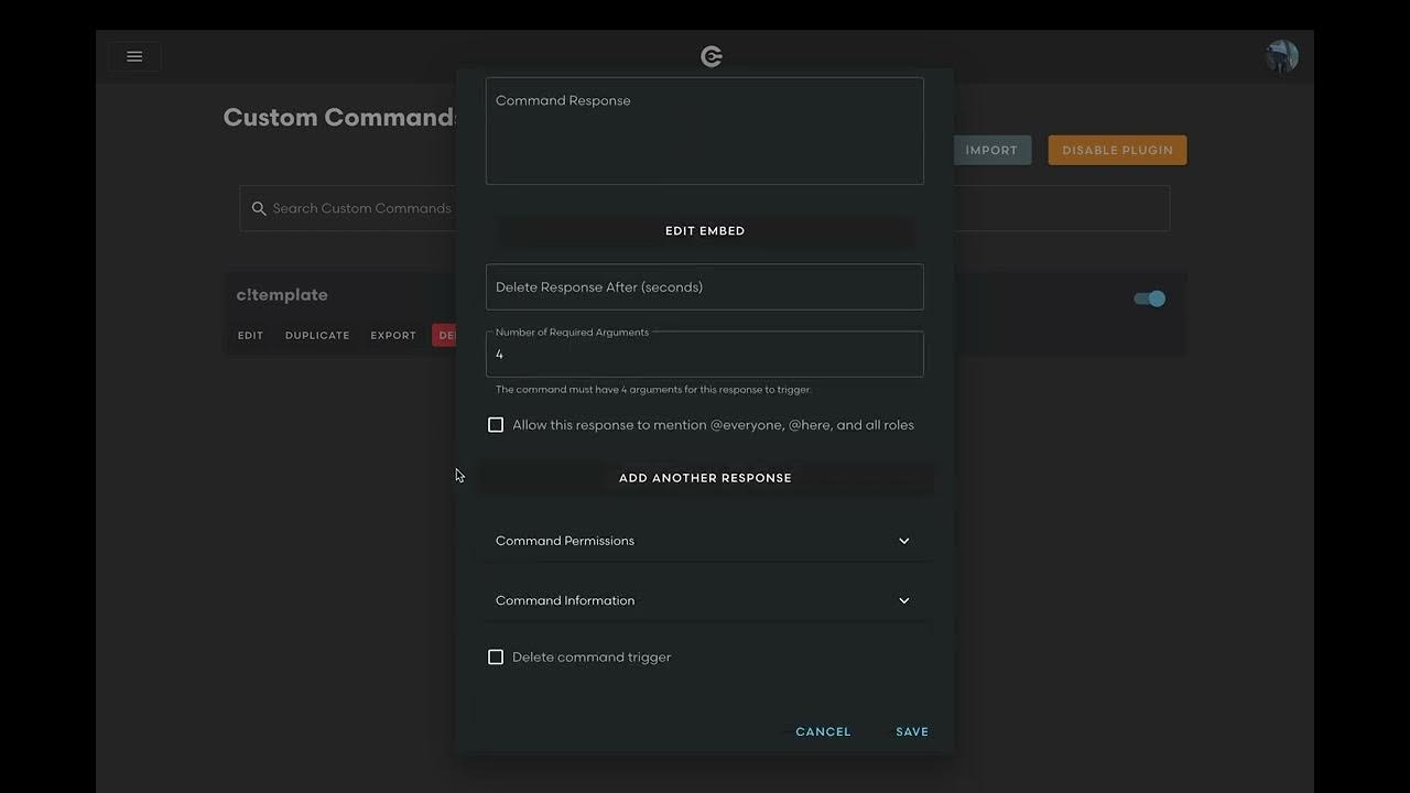 Circle Tutorials: Infraction Custom Command - YouTube