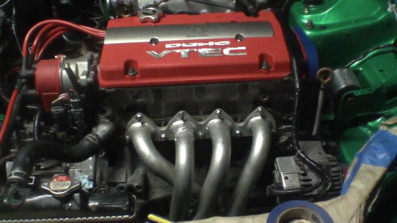 in ny my honda del sol h22 first start / full bill / primer arrancon ...