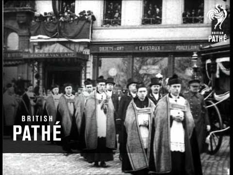 Passing Of Cardinal Mercier (1926) - YouTube