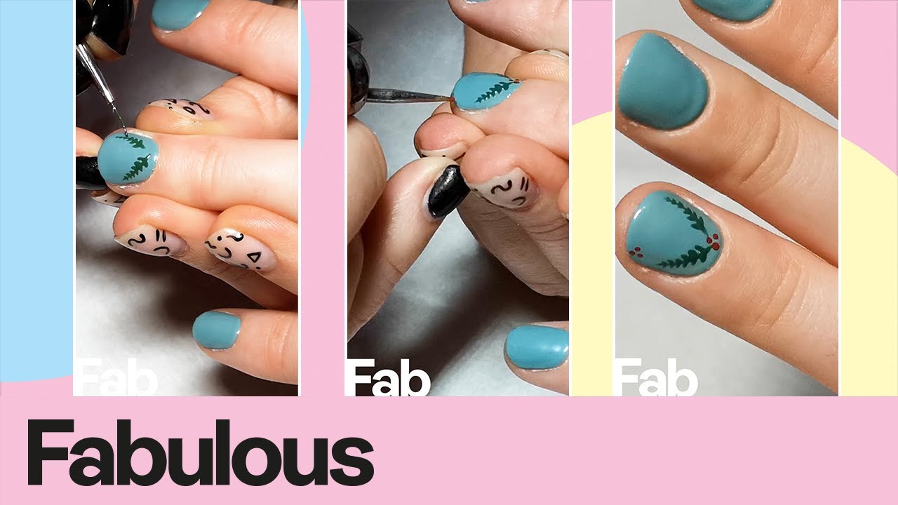 Take a look at this festive holly nail art tutorial - YouTube