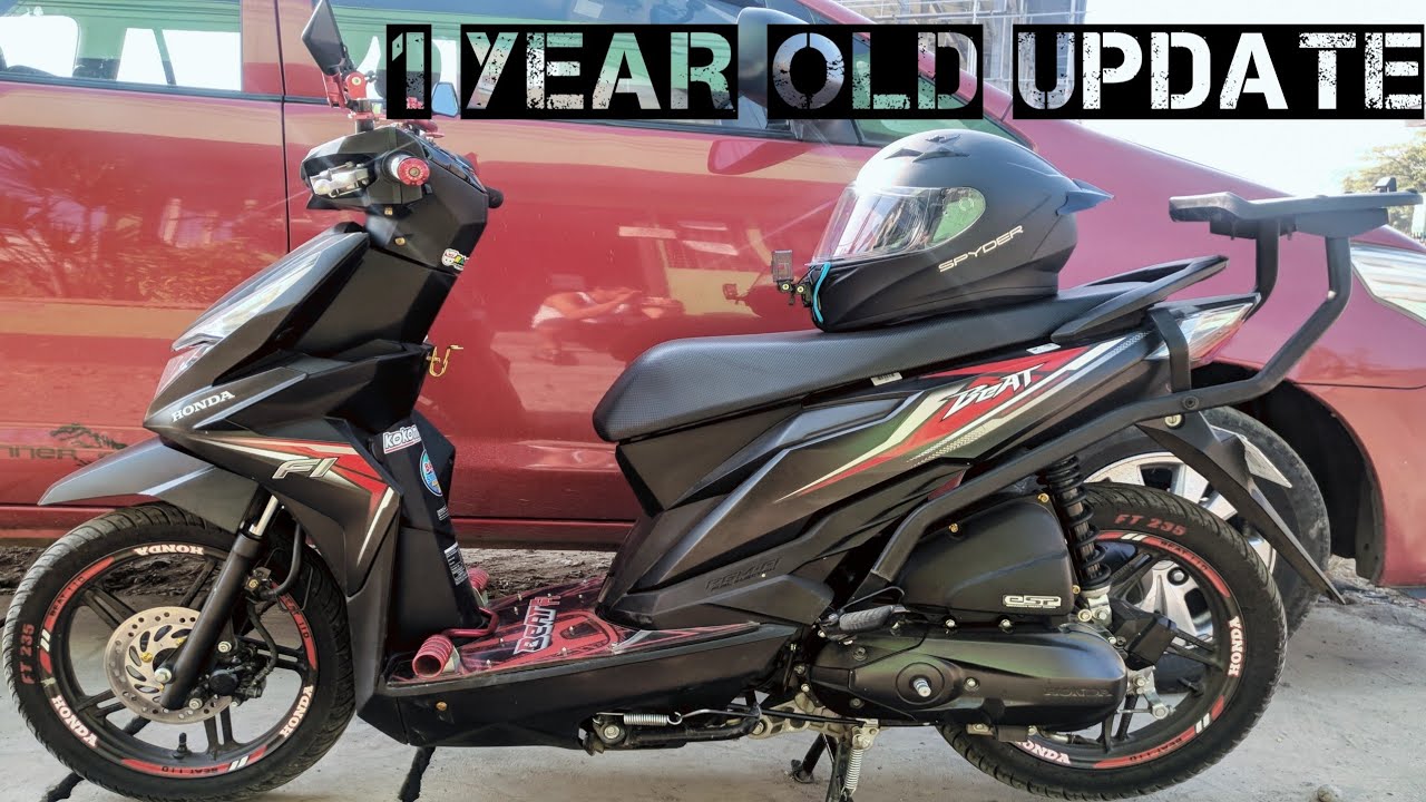 honda beat fi v2 Accessories 1 year old update - YouTube