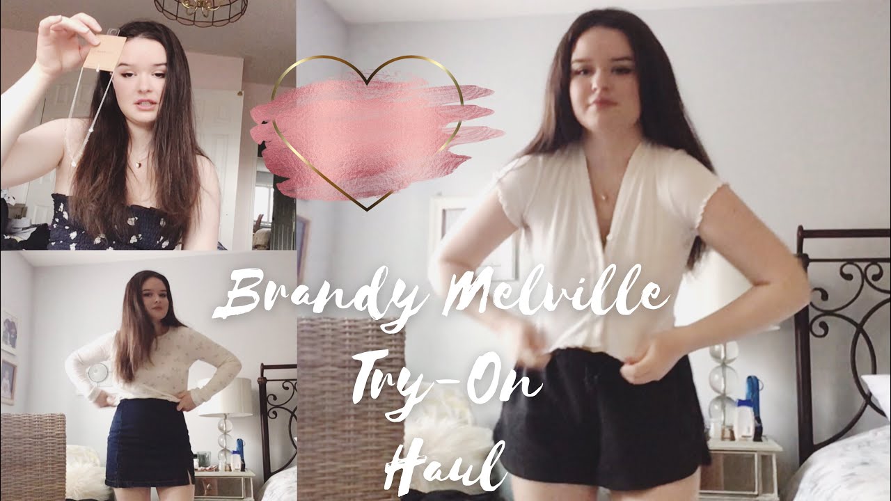 brandy melville try on haul! - YouTube