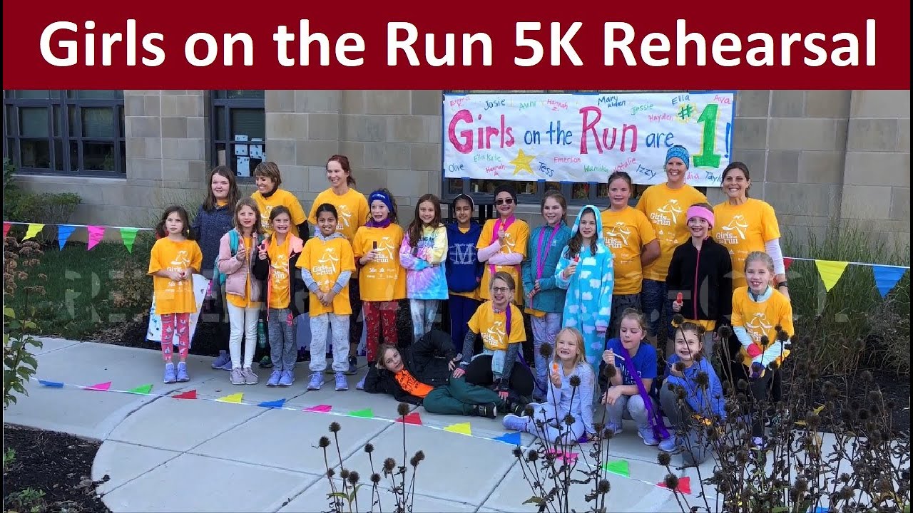 Girls on the Run 5K Rehearsal in School - 2019 - YouTube