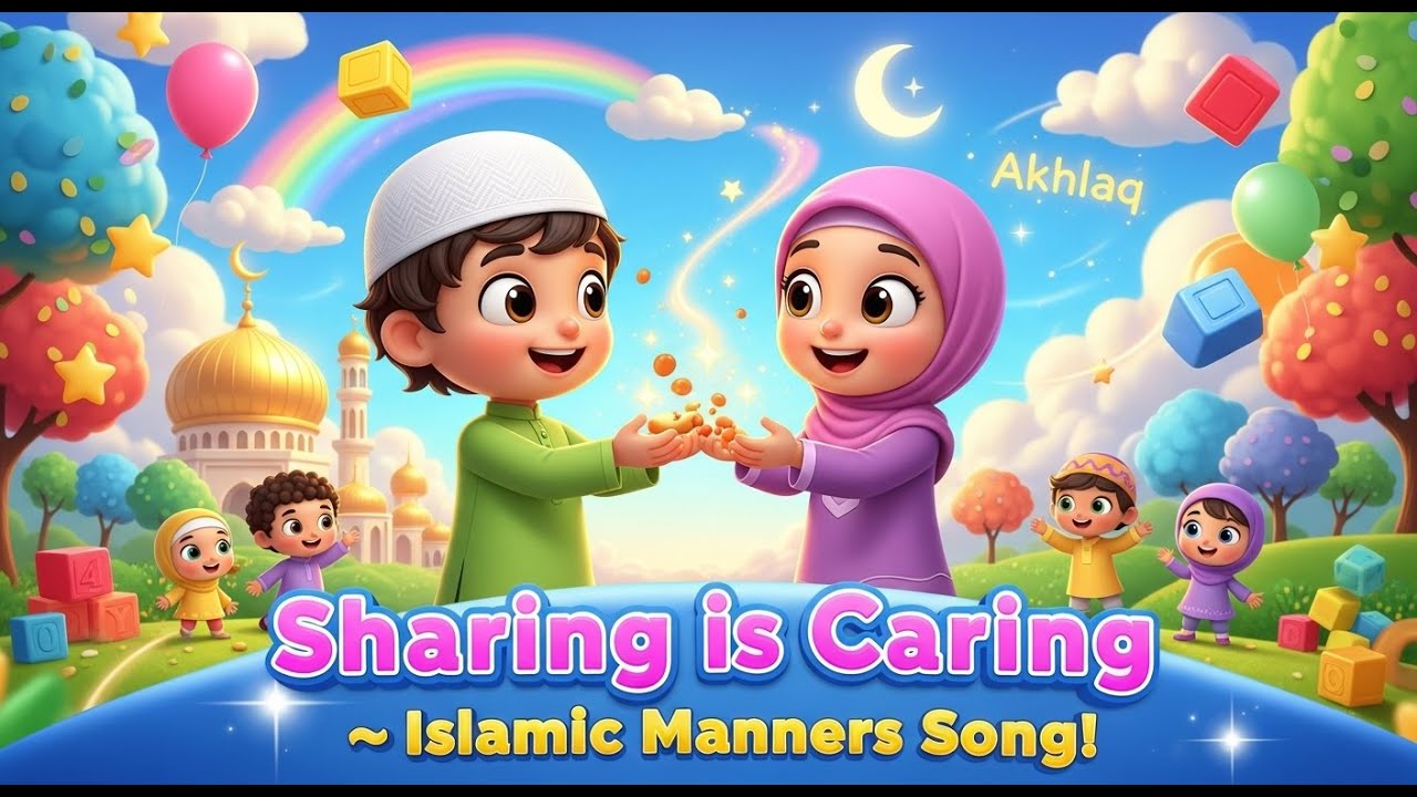 Sharing is Caring | Islamic Song for Kids | Learn Good Manners | Muslim ...