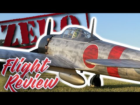 Phoenix Model 68" Mitsubishi A6M Zero 20cc ARF RC Flight Review - YouTube
