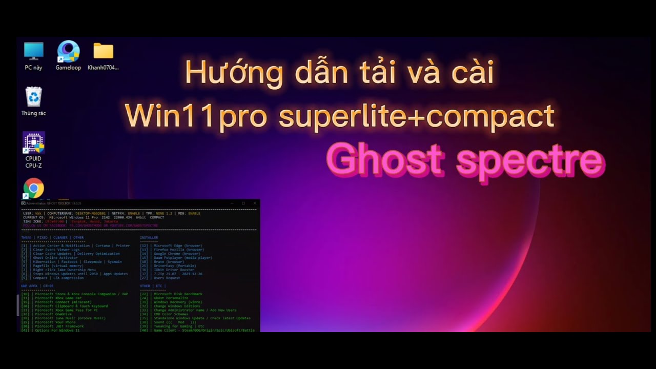 Windows 11 Pro V21H2 X64 SuperLite + Compact by Ghost Spectre - YouTube
