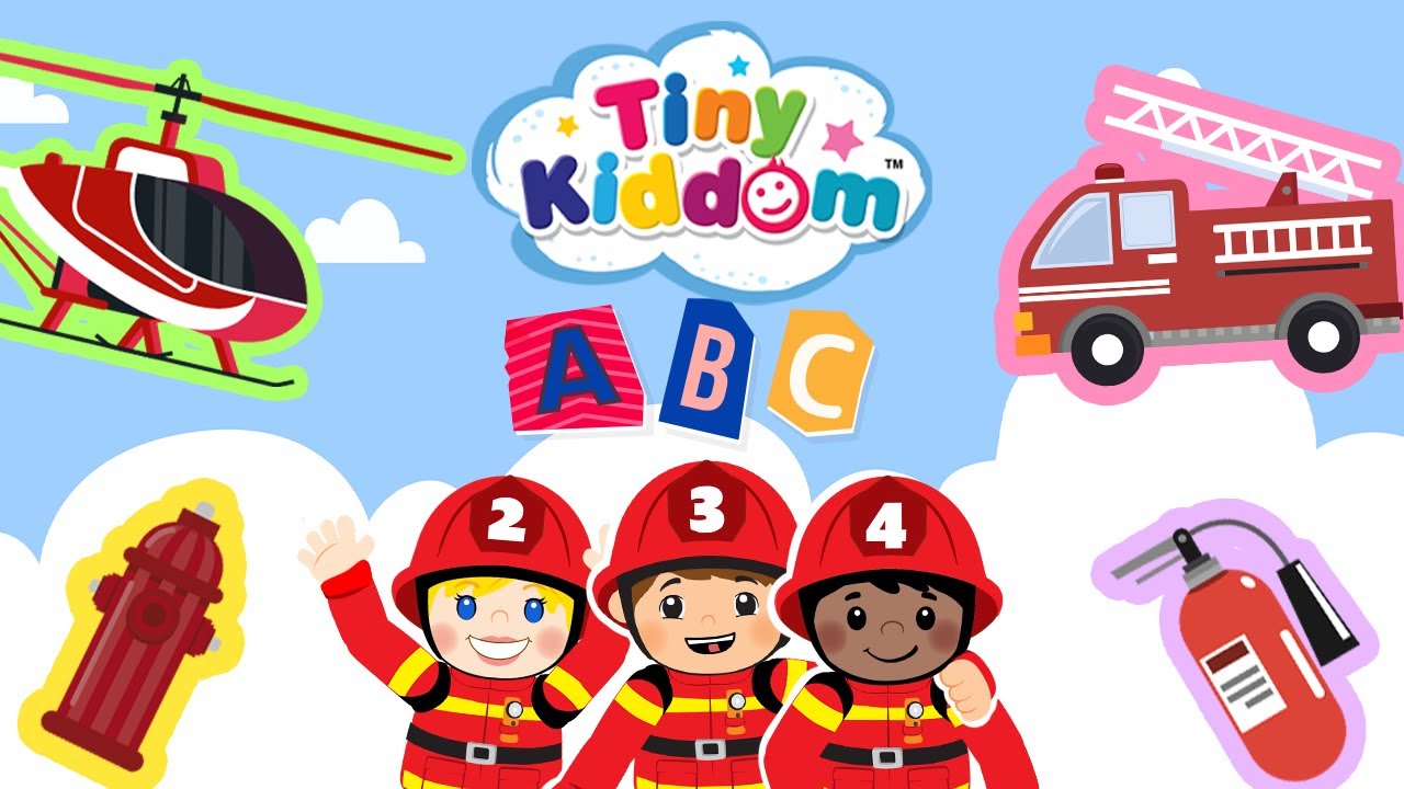 Fireman Song for Kids🎤 – Learn & Sing Along! | ABC songs | Tiny Kiddom ...