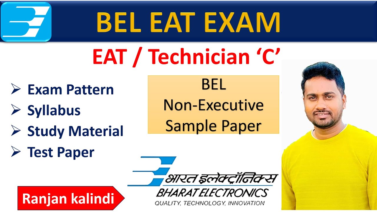 BEL Non Executive Exam | EAT | Technician | Syllabus | Sample Question ...