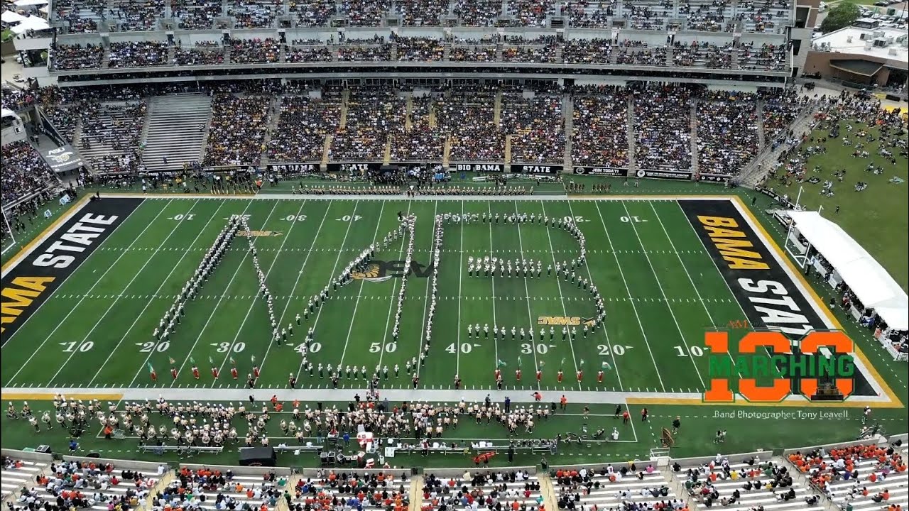 Famu Marching 100 | "ASU Halftime Show" (2024) **Drone Footage** - YouTube