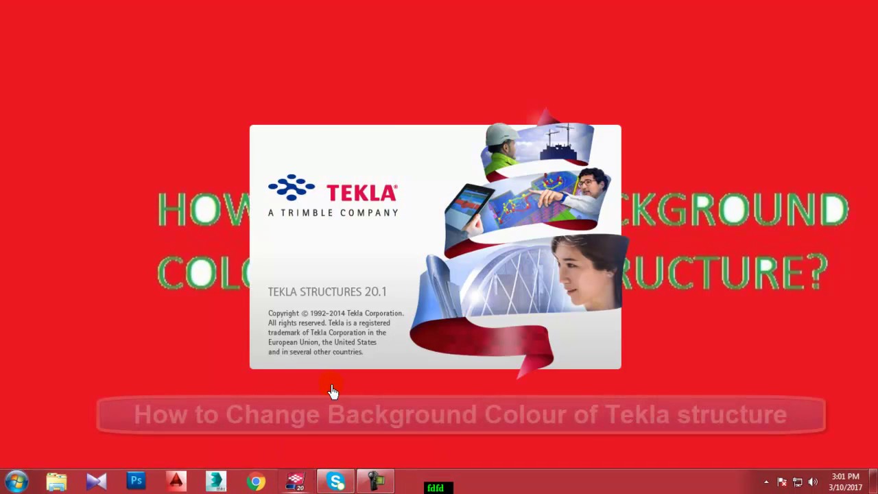 How to Change Background Colour of Tekla Structure_Bangla - YouTube