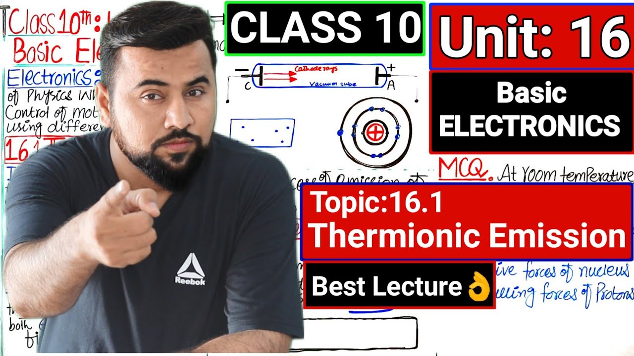 Topic: 16.1 Thermionic Emission🔥| Class 10 Physics👌| Unit#16 Basic Electronics - YouTube