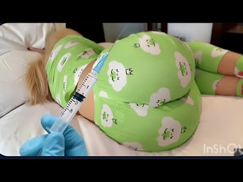 Scared Girl Crying During IM Injection at Home | Safe Intramuscular Injection Step by Step