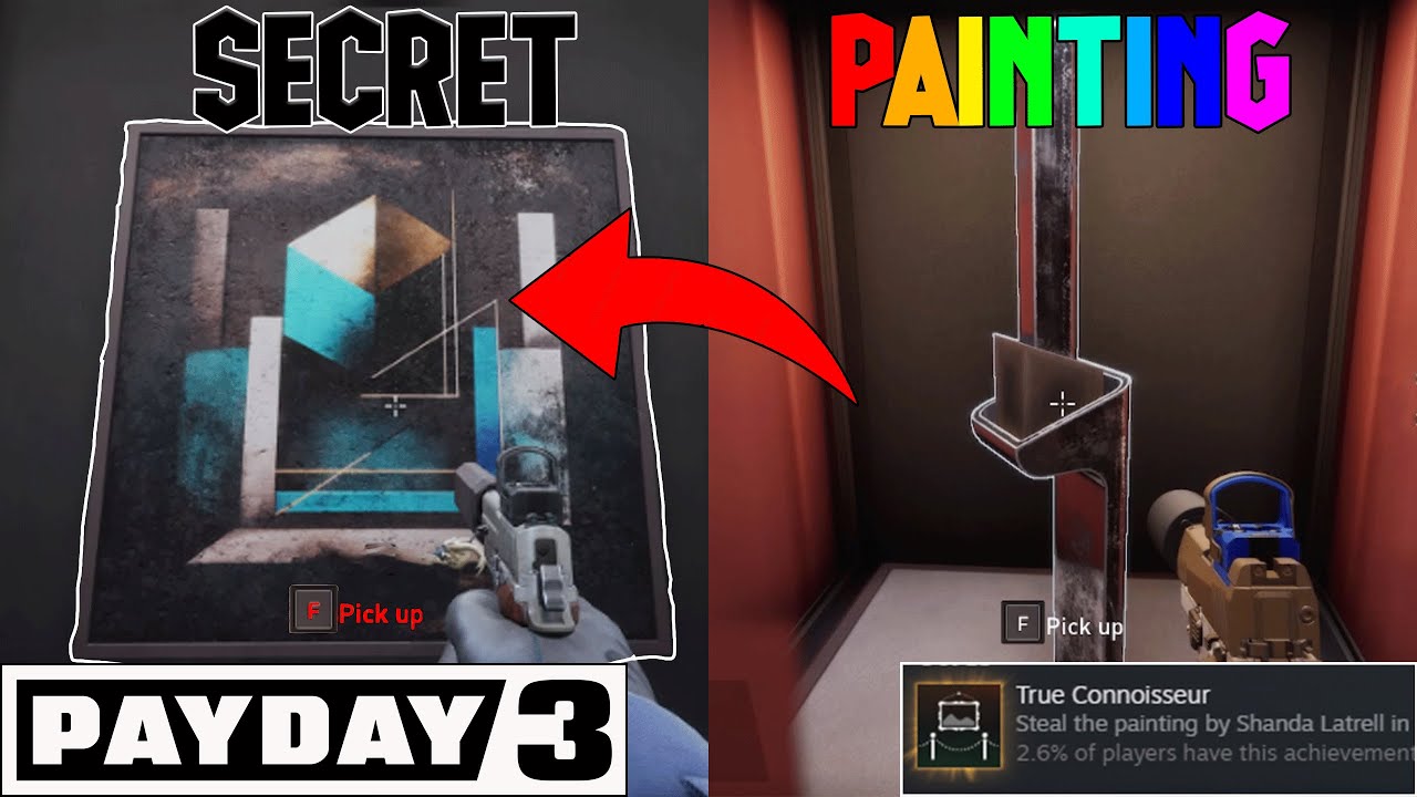 SECRET PAINTING GUIDE (2.6% Completion Achivement) - PAYDAY 3 - YouTube