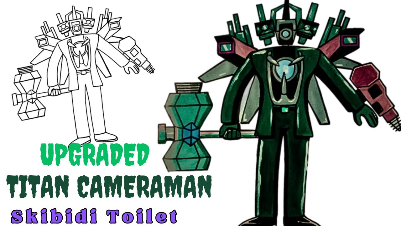 How to Draw Titan Cameraman Easily | Skibidi Toilet | Easy Step By Step ...