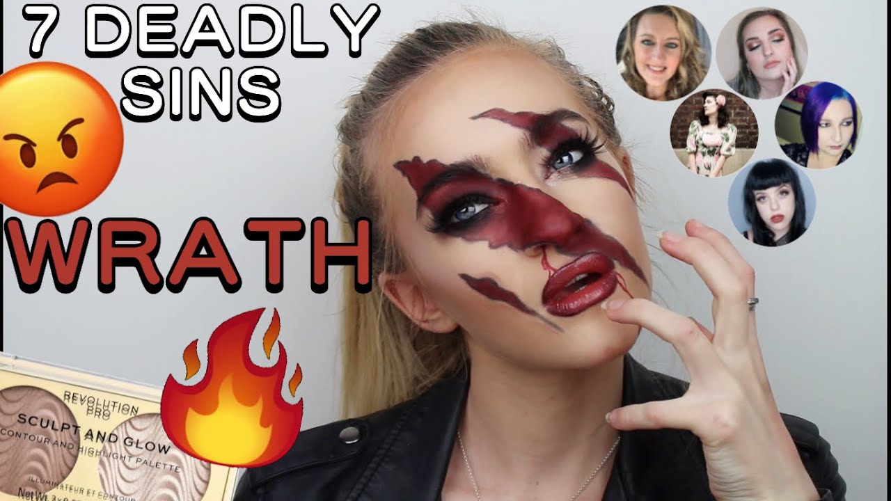 7 DEADLY SINS MAKEUP COLLAB! (Wrath) - YouTube