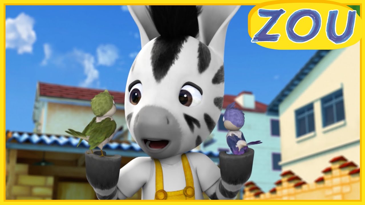Zou in English 🐦 Zou and the baby bird 🐣 Cartoons for kids - YouTube