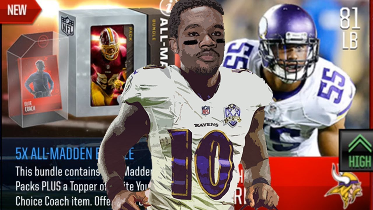 Madden Mobile 18 - Brand New All Madden Pack Opening!! - YouTube