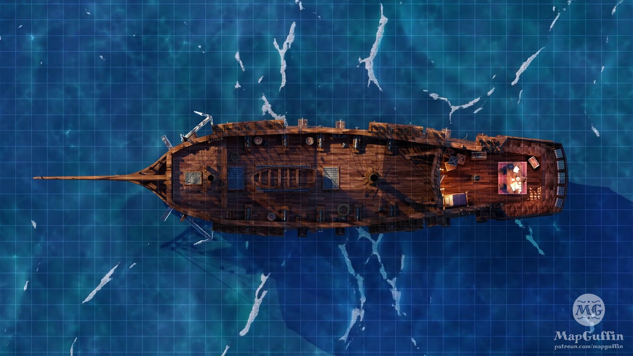 MapGuffin - Saltwater Sails - Captain's Quarters - Animated Battlemap ...