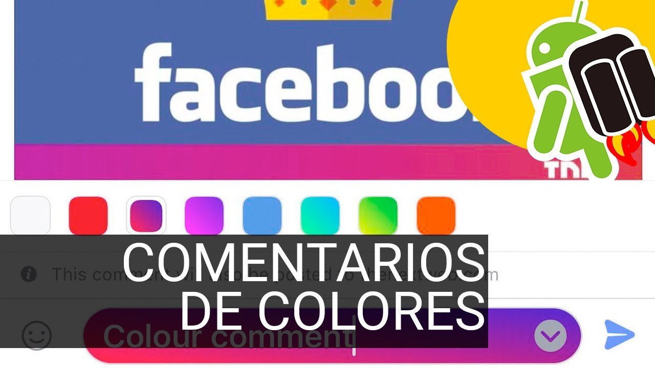 Los comentarios de colores van a inundar Facebook en breve - YouTube