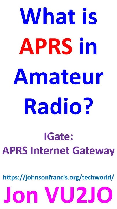 What is APRS in Amateur Radio? - YouTube