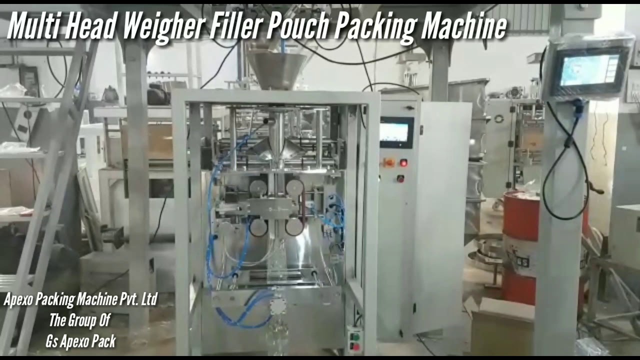 Weighing packing machine with Multi-head weigher! Multi-head pouch ...