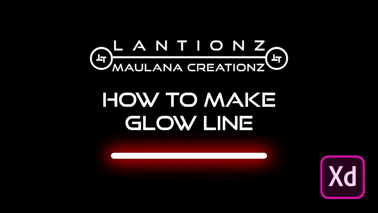 How To Make Glow Line/Light Line - Adobe XD CC Tutorial - YouTube