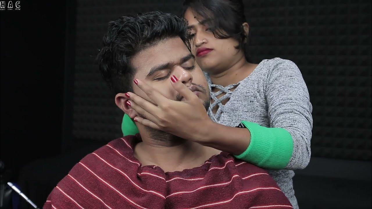 Asmr Forehead Tapping And Nasal Bridge Massage By Barber Girl Pakhi