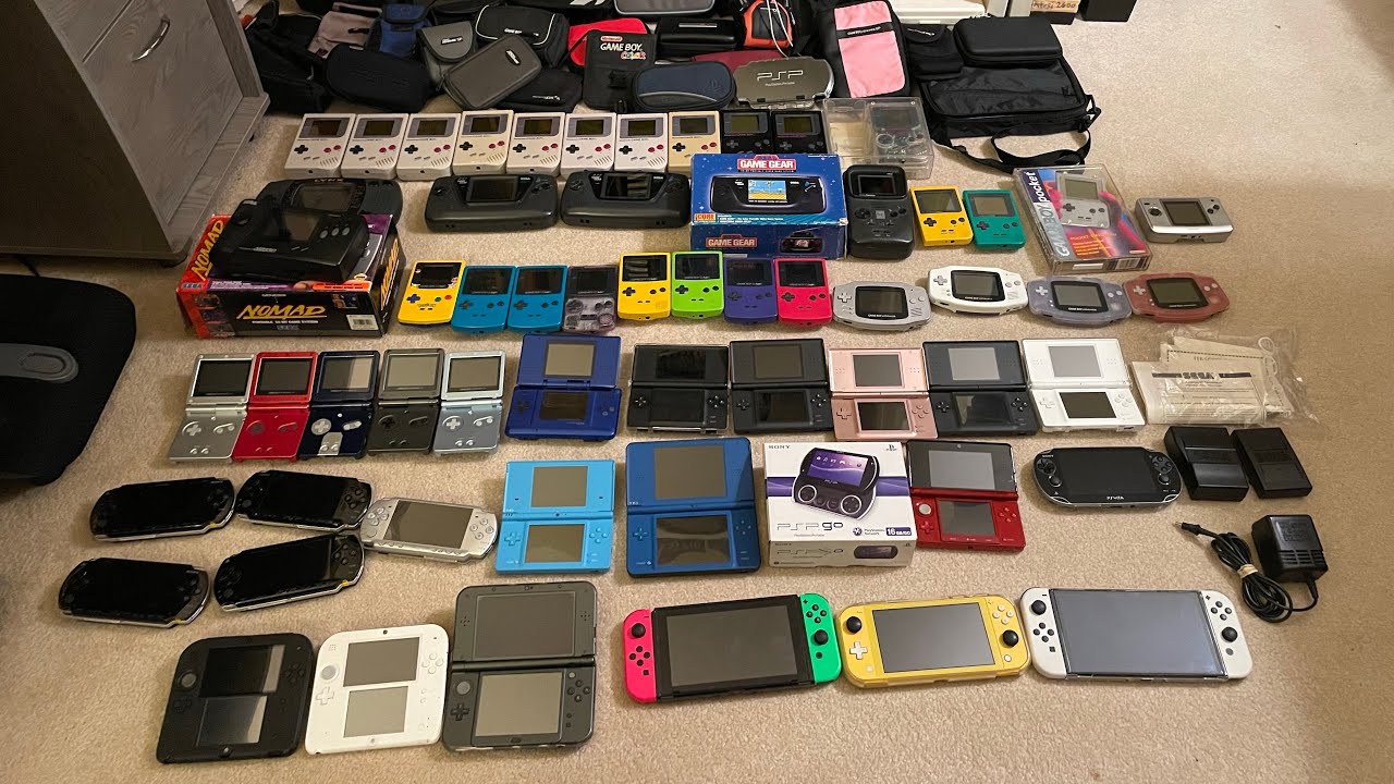 Huge handheld console collection! Nintendo PlayStation and more - YouTube