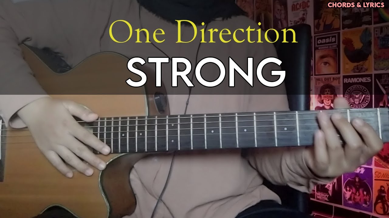 Strong - One Direction | easy guitar chords with lyrics | guitar play ...