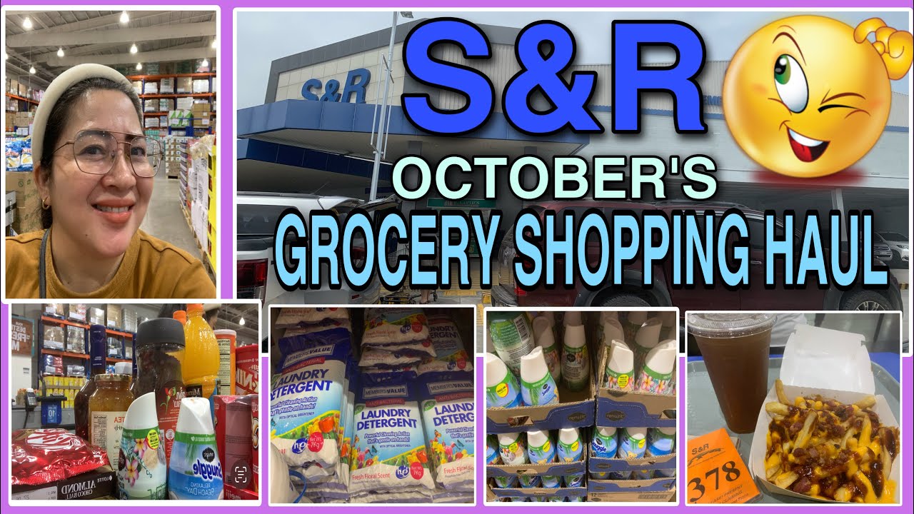 S&R OCTOBER’S GROCERY SHOPPING HAUL - YouTube